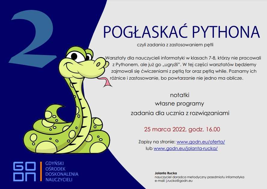 Ugryźć Pythona, czyli jak rozpocząć pracę z programowania skryptowego ...